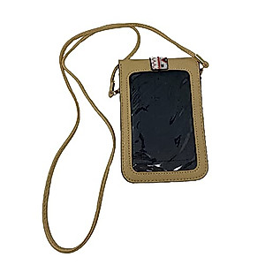 PGI Traders Southwestern Cell Phone Bag | Crossbody or Shoulder Wallet Purse | Magnetic Snap Closure | Interior Pocket in Pouch | Touchscreen for Smartphone | 51” Long Removable Strap