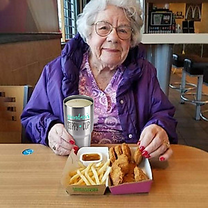 GINGPROUS Grandma's Sippy Cup Travel Mug Tumbler Birthday Christmas Gifts for Grandma Grandmother Mom Mother's Day Thanksgiving Day, 30 Oz Funny Insulated Stainless Steel Tumbler