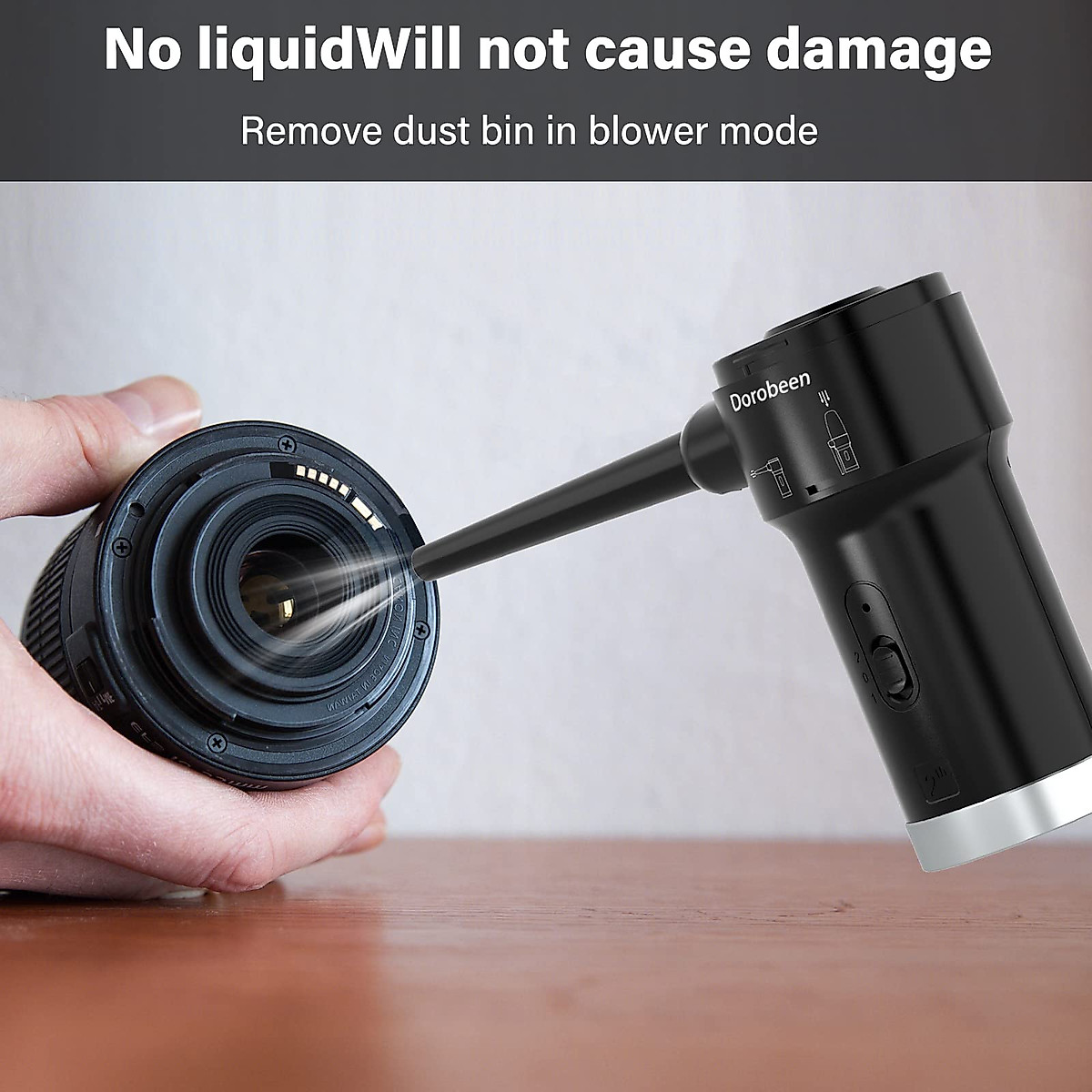 Cordless Air Duster, Blower & Vacuum 2 in 1, Compressed Air Duster, Portable Handheld Electronics Air Duster, Power 77000 RPM Motor, 10000 PA Suction, for Keyboard Car Computer Toys.…