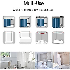 GCIREC Eucalyptus Leaf Shower Curtains, Sage Green Spring Botanical Watercolor Plants Bathroom Curtains Bathtub Home Decor Waterproof Fabric Machine Washable with 12 PCS Hooks