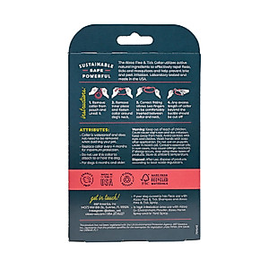 ALZOO Flea & Tick Dog Collar, Helps Repel Fleas, Ticks & Mosquitoes, 100% Plant-Based Active Ingredients, Phthalates and PVC Free, for Large Dogs: 40+ lbs, Pack of 2
