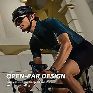 Relxhome Bone Conduction Headphones, Swimming Headphones Built-in 32GB Memory, MP3 Sports Headphones Waterproof, Wireless Bluetooth Open Ear Headset, Bone Conduction Headphones for Swimming, Running