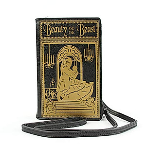 Beauty and the Beast Book Clutch Cross Body Bag in Vinyl