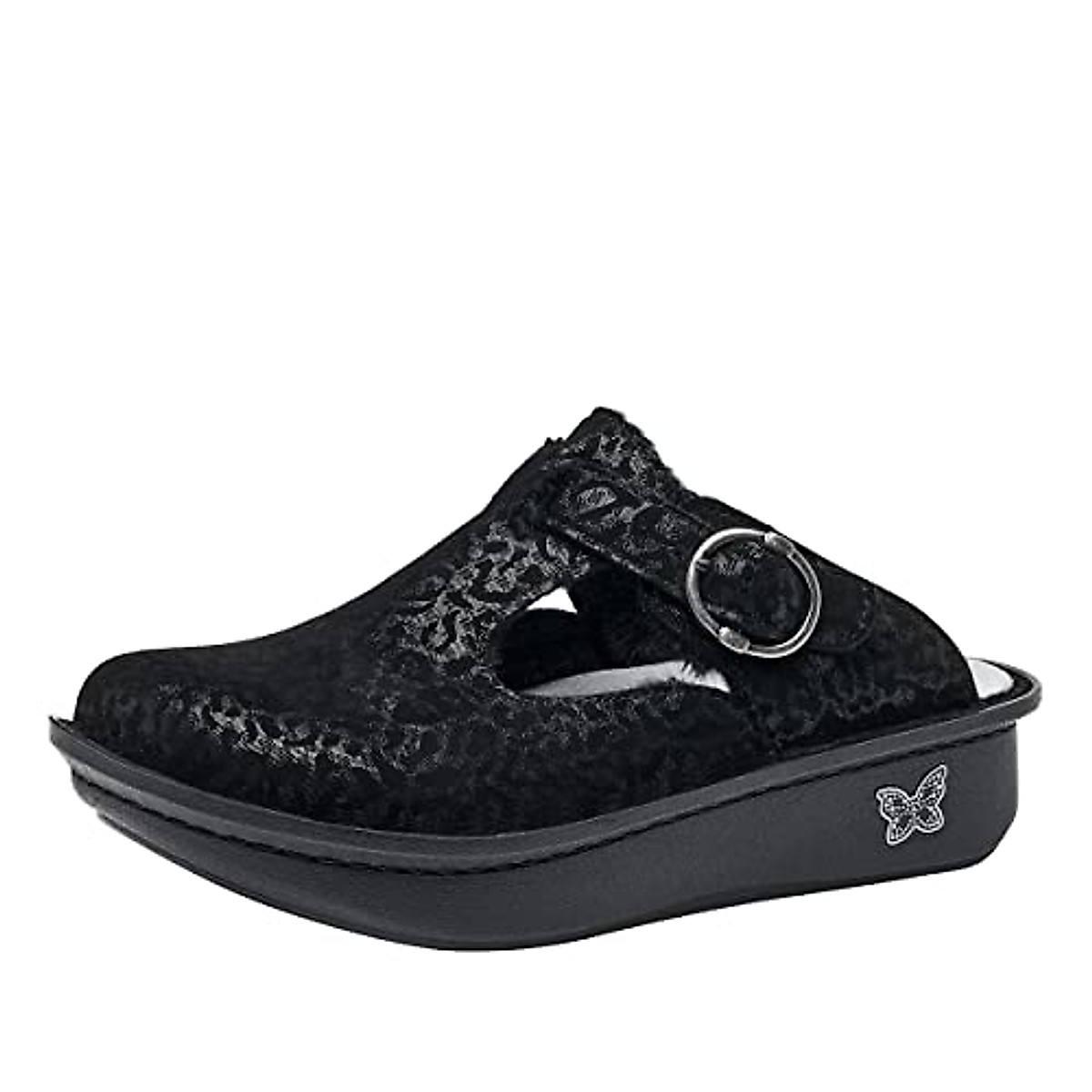 Alegria Women's Classic Nocturnal Sherpa Leather Clog 8-8.5 M US