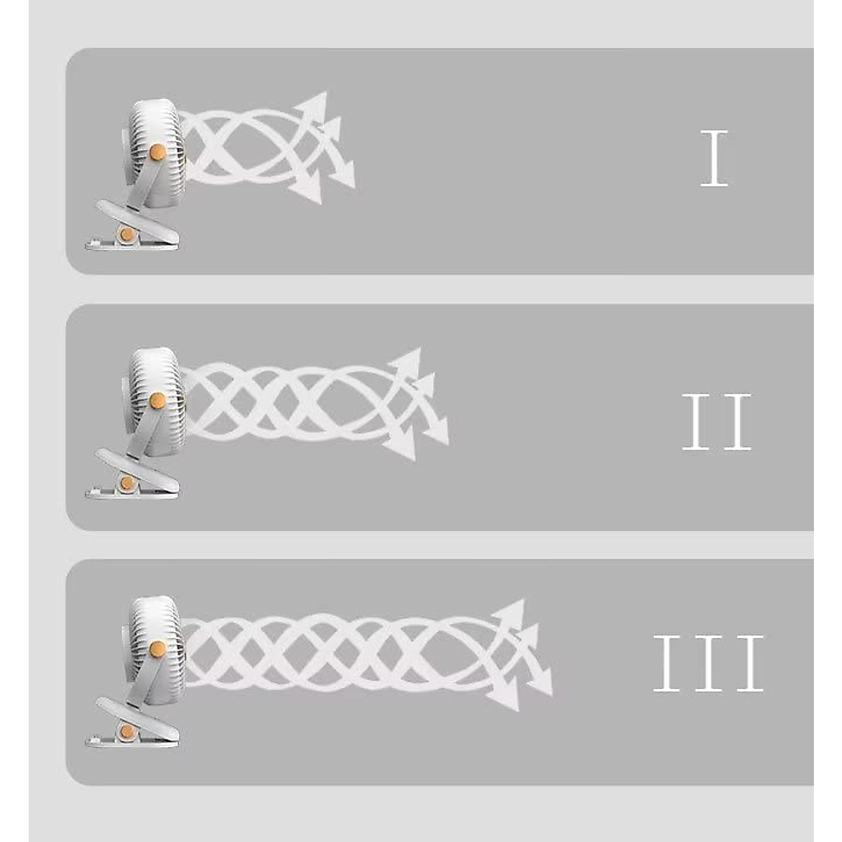 500mAh Portable Rechargeable Clip on Fan, 5 inch Battery Operated Fan, 3 Speeds Personal Fan, 360 Rotation Small Desk & Clip Fan, Ideal for Outdoor Camping Golf Cart Treadmill Home Office, Purple