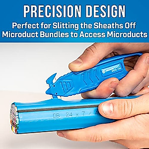 Jonard Tools MDS-100 Microduct Sheath Slitting Tool for Fiber Microducts, Blue