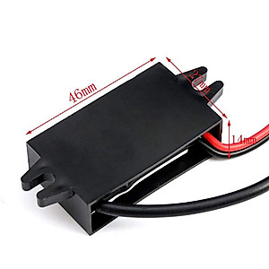 HOMREE DC-DC Converter Step Down Module 12V/24V to 5V Micro USB Output Buck Power Adapter