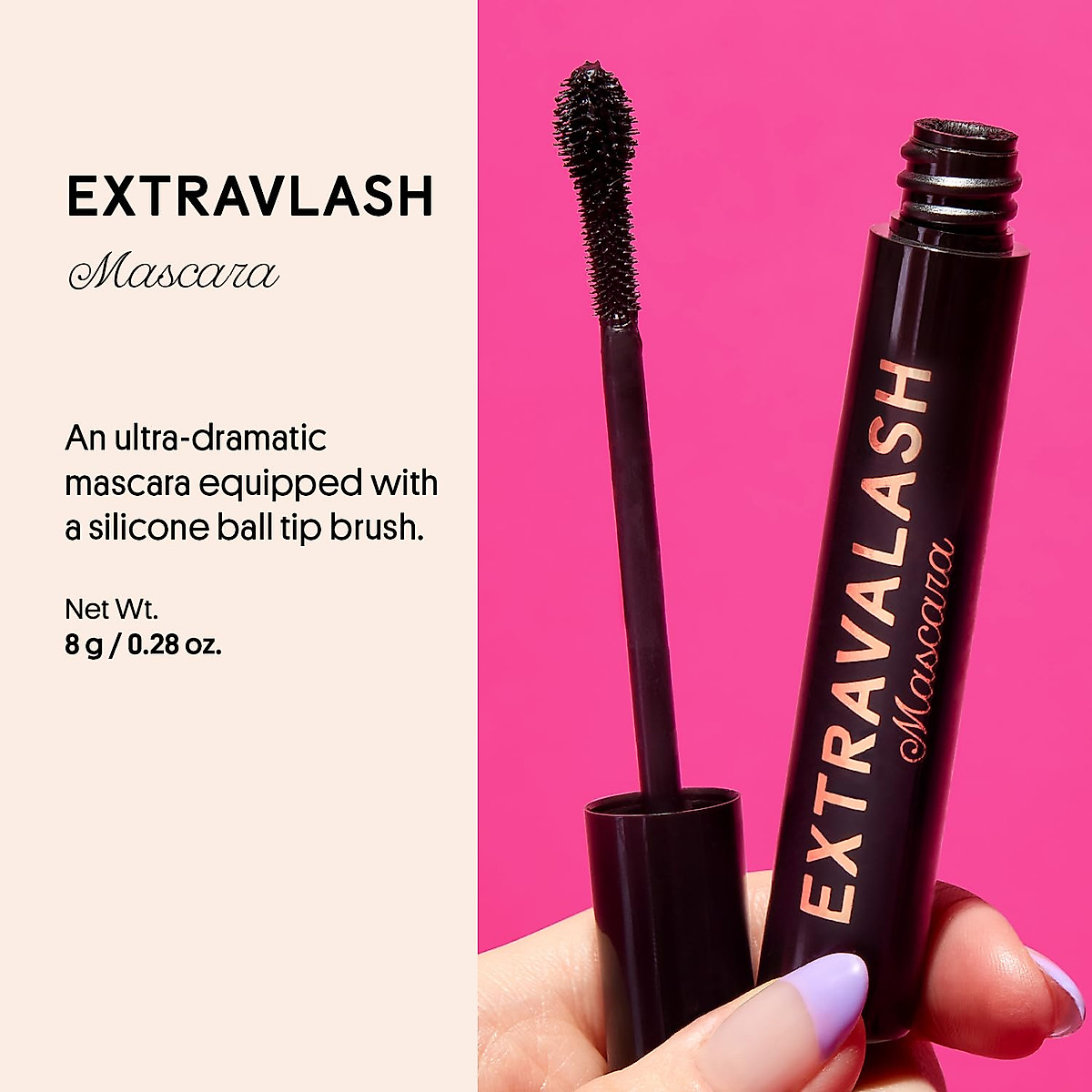 Winky Lux ExtravaLash Mascara, Voluminous Mascara and Lengthening Mascara - Black Mascara Eye Makeup