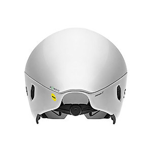 Smith Jetstream TT Cycling Helmet – Lightweight Adult Road Time Trial Bike Helmet with MIPS Technology, Zonal Koroyd Coverage & Built in Chromapop Goggles – for Men & Women – White, Large