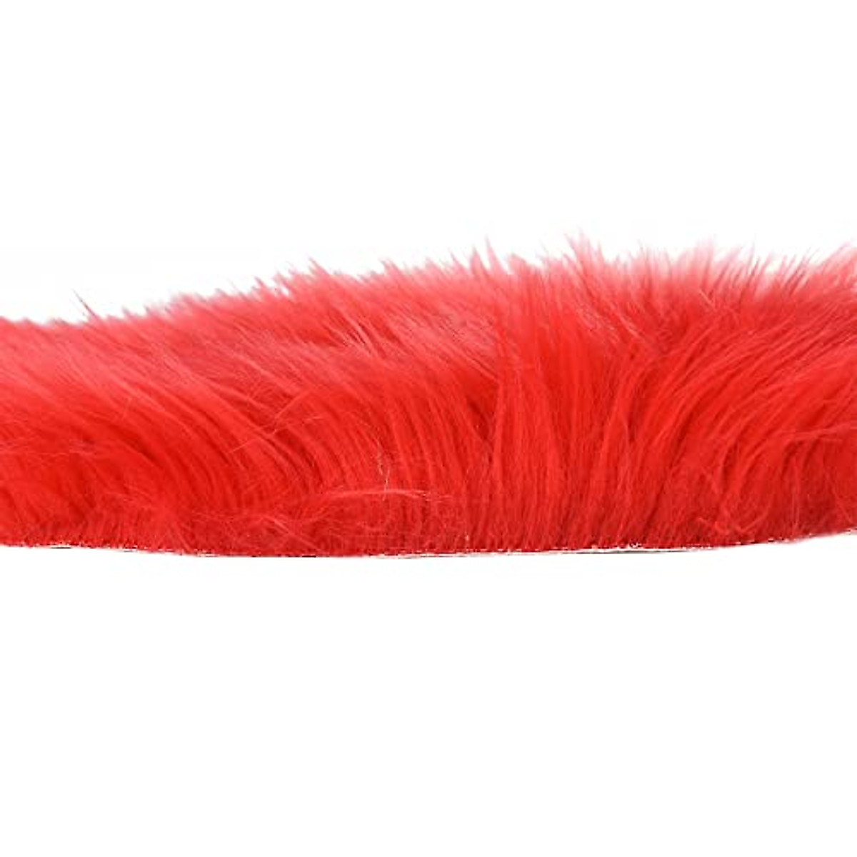 40 x 50cm/15.7 x 19.6inch Small Heart Shape Faux Sheepskin Rug Soft Long Plush Fluffy Shaggy Carpet Area Mats Rugs Bedroom Sofa Decorative Floor Carpet