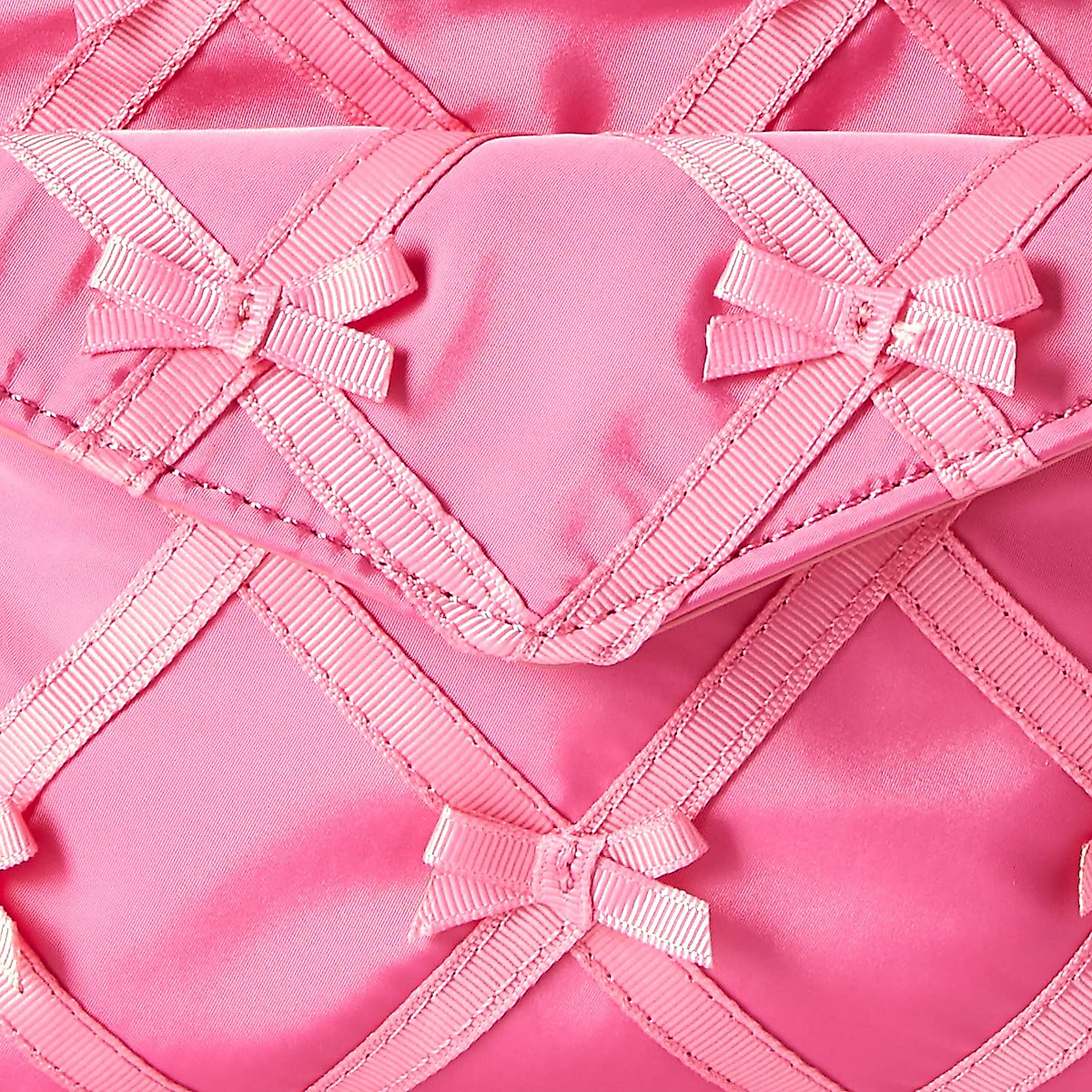 Betsey Johnson Women's Bow-Peep Nylon Mini Backpack, Pink, One Size