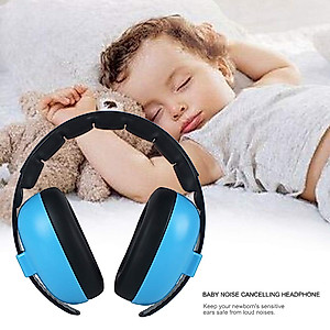 Noise Cancelling Headphones for Kids, Kids Noise Reduction Earmuffs Sound Blocking Kids Hearing Protection Earmuffs for Toddlers & Children Age 0-5 Years (Blue)