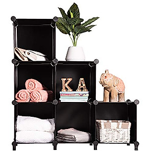 Premium Compartments Cube Storage Shelf 6 Cubes Light Weight and Adjustable