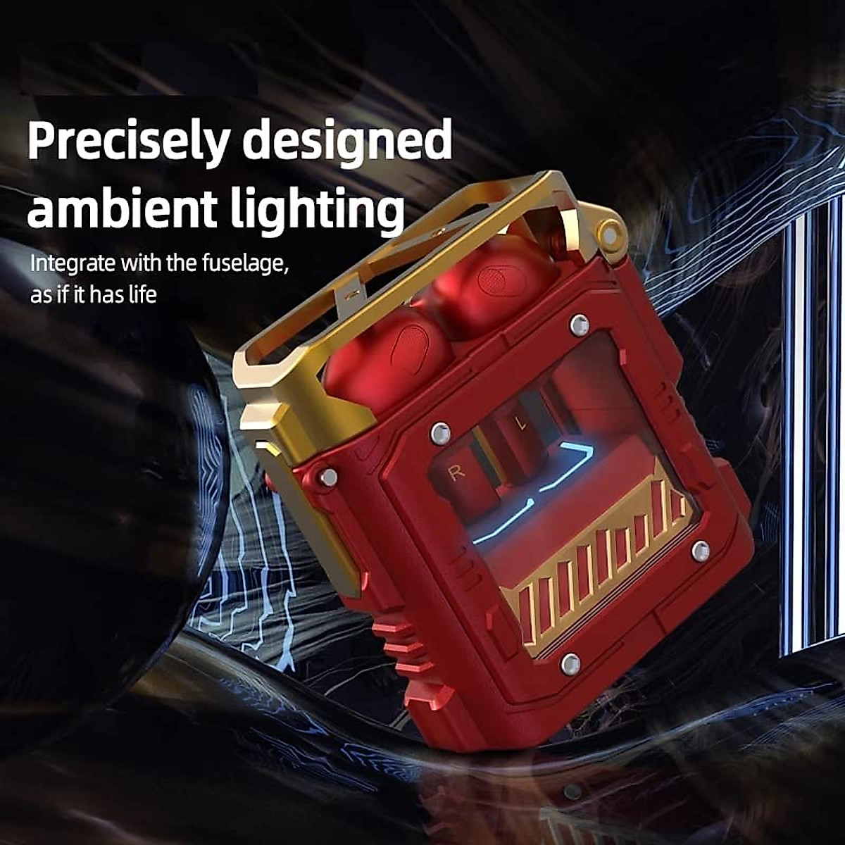 MOONA BTMV08 Wireless Bluetooth 5.3 Noise Reduction Headphones Headset HiFi Stereo Sound Gaming Earphones