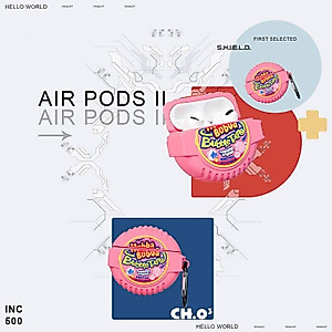 Compatible with Airpods Cases, Cute 3D Soft Silicone Cartoon Cool pods Case, Shockproof Protective Stylish Funny Cover Shell Skin Gift for Kids Boys Girls Teens Women Compatible with Airpods 2 case