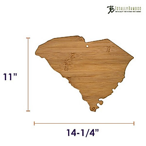 Totally Bamboo South Carolina State Shaped Bamboo Serving & Cutting Board