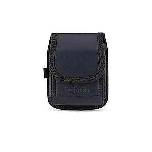 BELTRON Leather Pouch for Galaxy Z Flip (F700/F707), Galaxy Z Flip 3 (F711), Galaxy Z Flip 4 (F721), Motorola RAZR 4G, Motorola RAZR 5G with Heavy Duty Belt Loop, Metal Belt Clip & Dual Magnet Closure