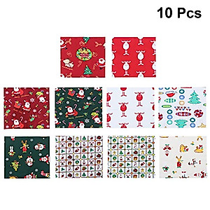 10pcs Cotton, Printed Pattern Projects X Quilting Bedding Cotton Xcm Theme cm Scrapbooking Cloth Cartoon Fabric Scraps Precut Dress Quarters Decorations Patchwork, Floral for