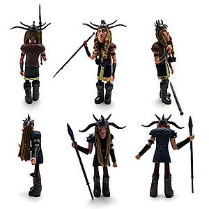 Toysvill Vikings - Action Figures - Hiccup, Astrid, Stoick, Gobber, Snotlout, Fishlegs, Tuffnut & Ruffnut Toys (Set of 8 pcs)