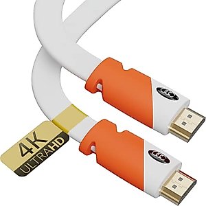 Flat HDMI Cable 20 ft - High Speed HDMI Cord - Supports, 4K Video at 60 Hz, 3D, 2160p - HDMI Latest Standard - CL3 Rated - 20 Feet