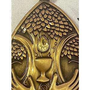 Elden Ring Inspired Blessed Dew Talisman Keychain with Key Ring,Perfect Decoration for Everyday Carrying Stuff.