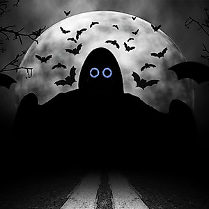 Saparlo LED Mask with Gesture Sensor, Rechargeable Bluetooth Light Up Mask, Face Transforming Shining LED Face Mask, APP Controlled-Programmable Glow Mask for Kids/Adult Cosplay Costume Party