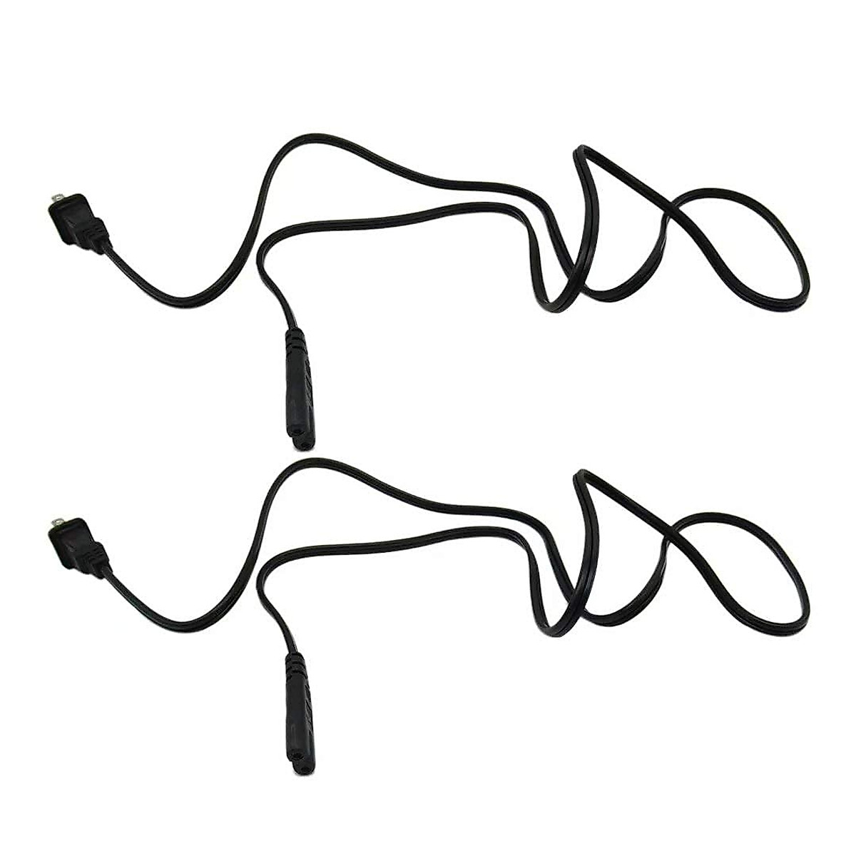 2 Pack Slot Prong Power Cord Charging Cable Wall Plug for Xbox One S 6FT PA-14 2