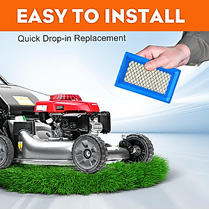 Hipa 17218-ZG9-M00 Air Filter + Pre Filter for HONDA HR215 HRM215 HRB215 GXV140 HRC215 HRM195 Lawn Mower 149cc Parts Replace 17211-ZG9-M00 17218-ZG9-M00 Filter Pack of 2