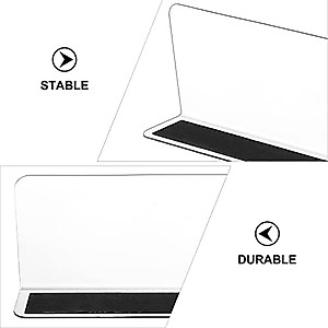 Baluue Storage Drawers Cabinets Divider Clear Shelf Dividers, L Shape Plastic Shelf Dividers 6Packs Magnetic Shelf Divider for Goods Separate Kitchen, Office Supermarket Use (6 CM) Clothing Shelf