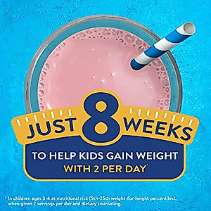 PediaSure Grow & Gain with Immune Support, Kids Protein Shake, 27 Vitamins and Minerals, Non-GMO, Gluten-Free, Strawberry, 8 Fl Oz (Pack of 24)