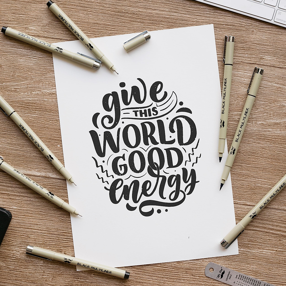 Mr. Pen- Drawing Pens, Black Multiliner, 8 Pack, Anime Pens, Sketch Pens, Micro Pen, Drawing Pens for Artists, Fineliner Pens, Art Pens, Inking Pens, Line Art Pens, Bible Journaling Pens, Fine Point