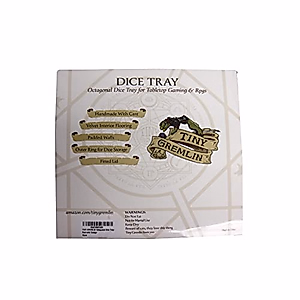 Tiny Gremlin Octagonal Dice Tray (Blue with Design)