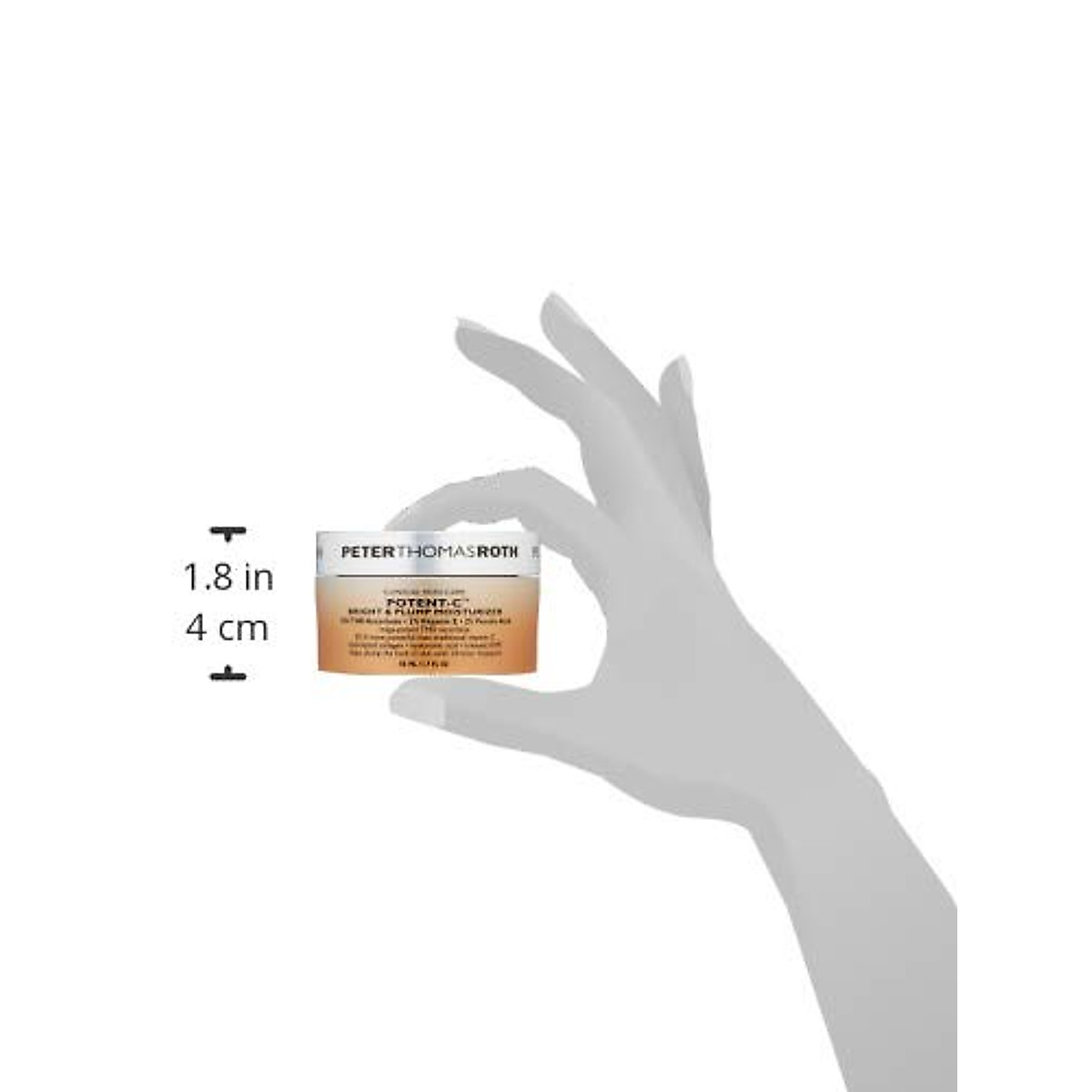 Peter Thomas Roth | Potent-C Bright & Plump Moisturizer | Brightening Vitamin C Moisturizer and Anti-Aging Cream with Collagen light blue 1.69 Fl Oz