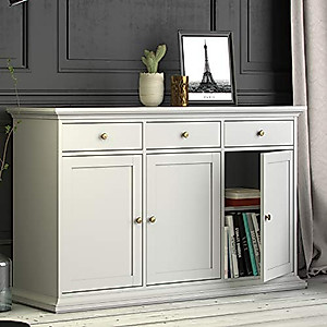 Tvilum Sonoma Sideboard with 3 Doors and 3 Drawers, White