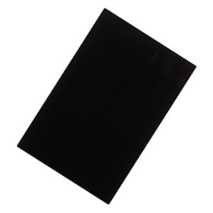 Cabilock 3pcs Ring Tray Core Ornament Earrings Ring Display Stand Ornament Display Stand Accessory Tray Trinket Tray Ring Holder Insert Foam Pad Sponge Black Jewelry Earring Display Holder