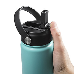 Aoitoque Straw Lid for Hydro Flask Wide Mouth, Lids with Straw for Hydro Flask 18oz 32oz 40oz Wide Mouth, Lids for Hydroflask Wide Mouth Straw Lid Top Straw Cap Hydroflask Wide Mouth Lid