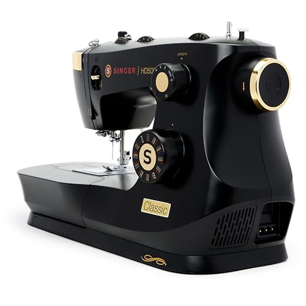 SINGER Heavy Duty 500 Classic Sewing Machine with Accessory Kit | Strong Motor with Enhanced Piercing Power, 23 Built-In Stitches, Full Metal frame, 1-step Buttonhole & LED Light