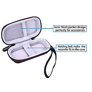 LTGEM EVA Hard Case for 48GB/72GB/16GB/EVISTR 32GB & Sony ICD-PX370/PX470/UX570 Digital Voice Recorder Voice Activated Recorder - Travel Protective Carrying Storage Bag (Case Only)