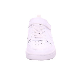 Nike Boy's Court Borough Low 2 (Little Kid) White/White/White 1 Little Kid M