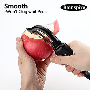 Rainspire Vegetable Peeler Potato Peelers for Kitchen, Sharp Stainless Steel Blades Veggie Peeler, Comfortable Handle Fruit Peeler, Carrot Peeler Apple Peeler Dishwasher Safe