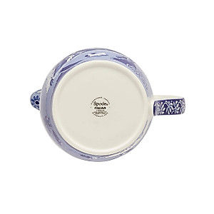 Spode Blue Italian Pitcher | 3.5 Pint Capacity | Home Décor for Mantel or Centerpiece | Use as a Water Jug or Flower Vase | Made of Fine Porcelain | Dishwasher Safe