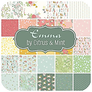 Citrus & Mint Designs Emma Rolie Polie 40 2.5-inch Strips Jelly Roll Riley Blake Designs RP-12210-40