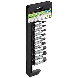 Pittsburgh 9 Piece 3/8" and 1/2" Drive Metric Hex Bit Socket Set