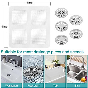 30Pcs-Disposable Shower Drain Hair Catcher&Bathtub Drain Cover& Shower Hair Drain Catcher,Kitchen Sink Drain Strainer&Bathroom Sink Drain StrainerFor Sink Stopper,Bathtub,Bathroom,Sink,Human&Pet Hair