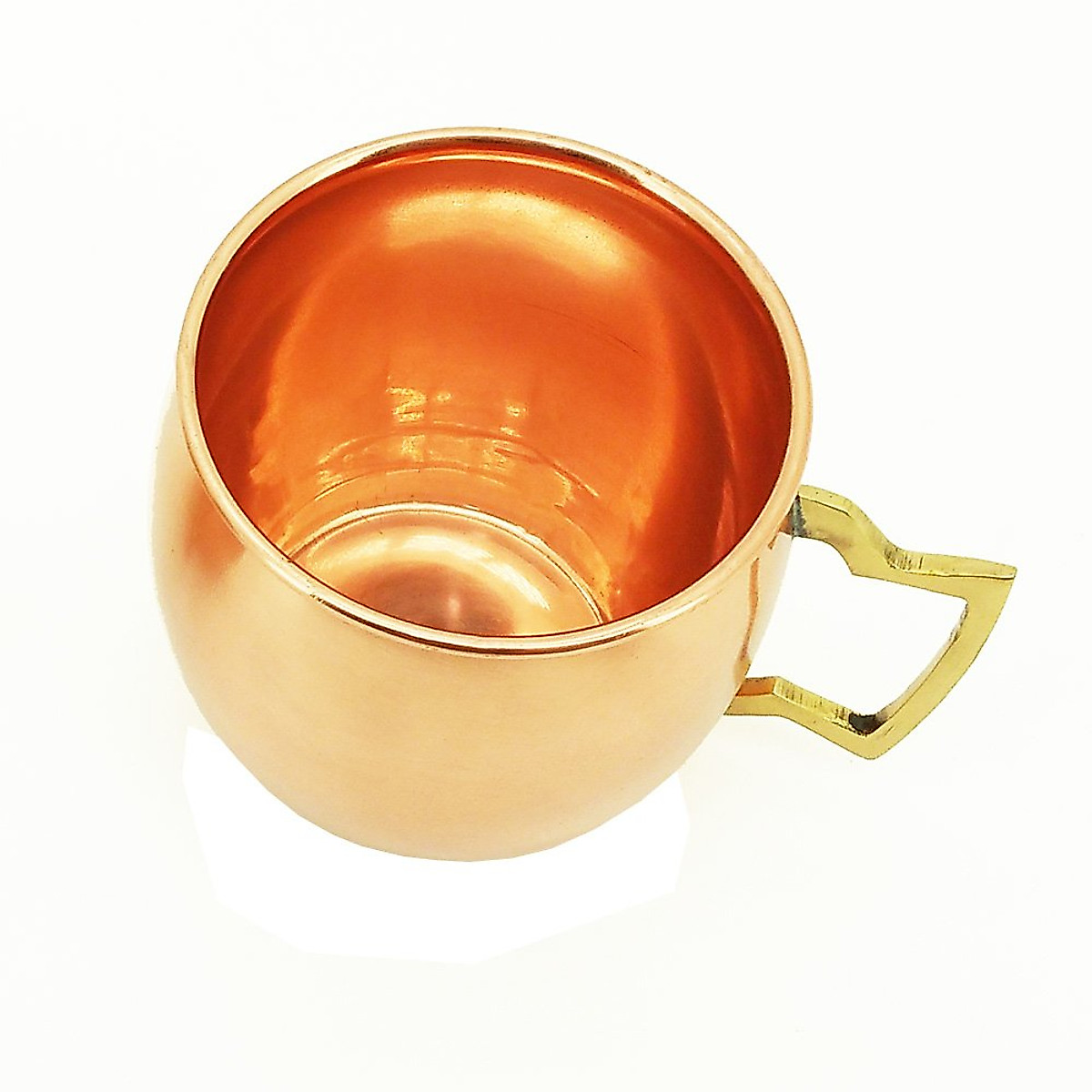 Set of 12 Modern Home Authentic 100% Solid Copper Moscow Mule Mug - Handmade in India