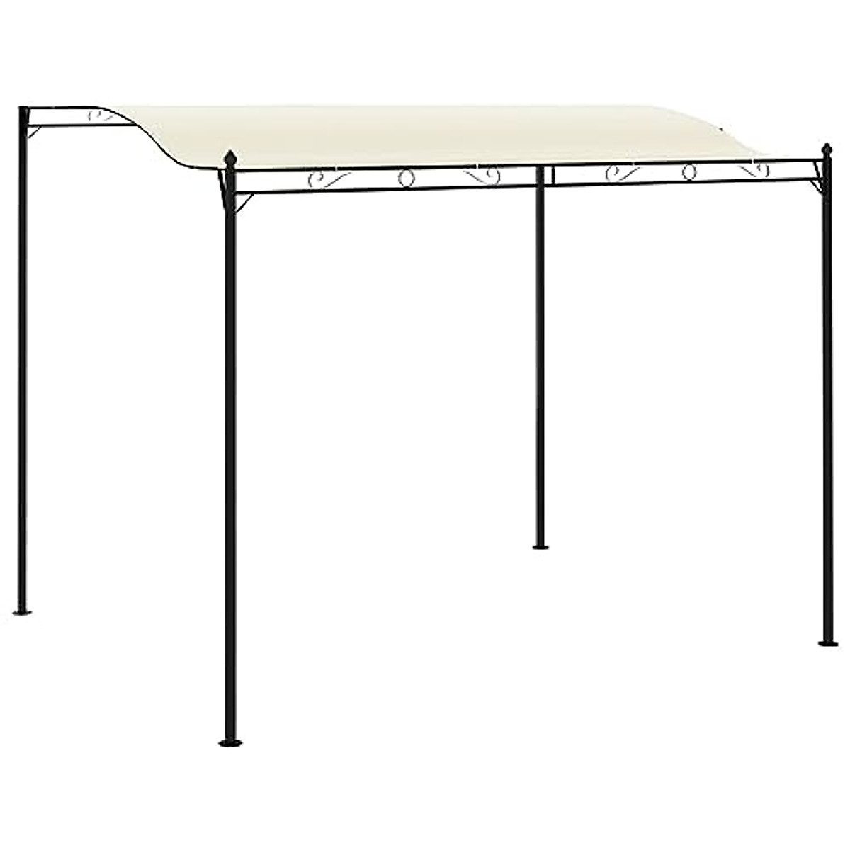 Gazebo Fabric,Camping Gazebo,Deck Gazebo,Outdoor Canopy,Garden Gazebo,Fruit Stand Gazebo,Patio Gazebo,Hardtop Gazebo,for Barbeque, Patio,Deck,Garden Party,Cream White