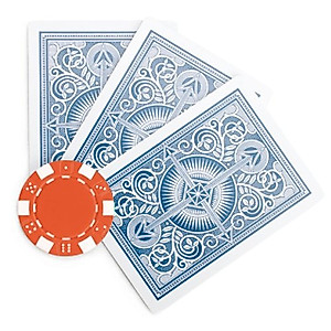 (50) 11.5 Gram Striped Dice Orange Chips