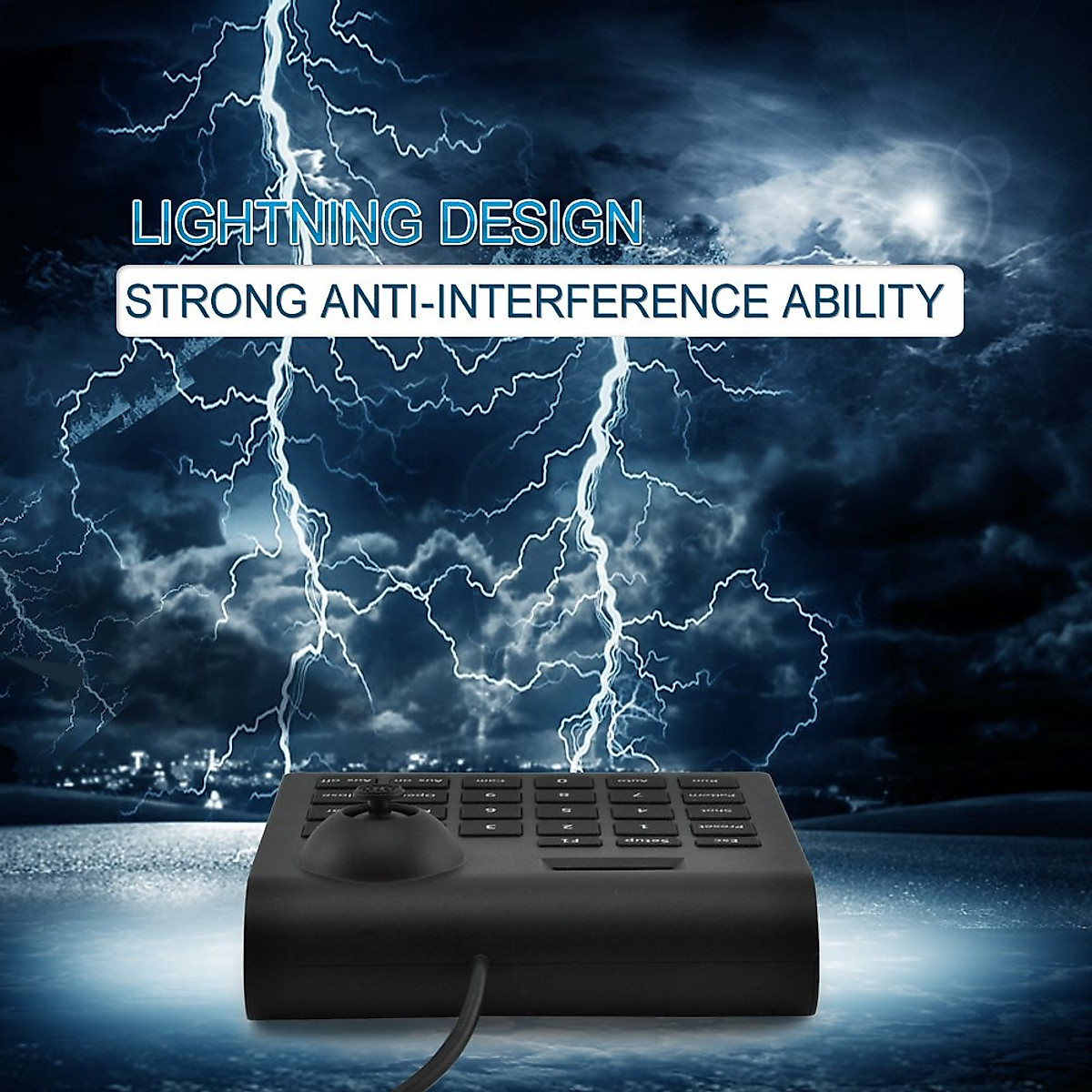 PTZ Keyboard,LEFTEK Analog Camera RS485 Controller Mini PTZ Jorystick with LCD Screen Display Menu