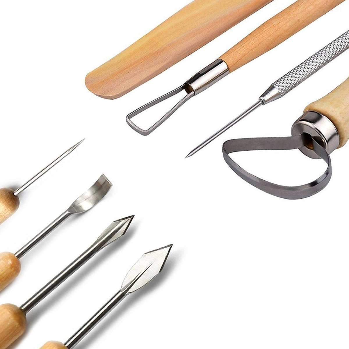 Meuxan 30PCS Pottery Tools Clay Sculpting Tool Set