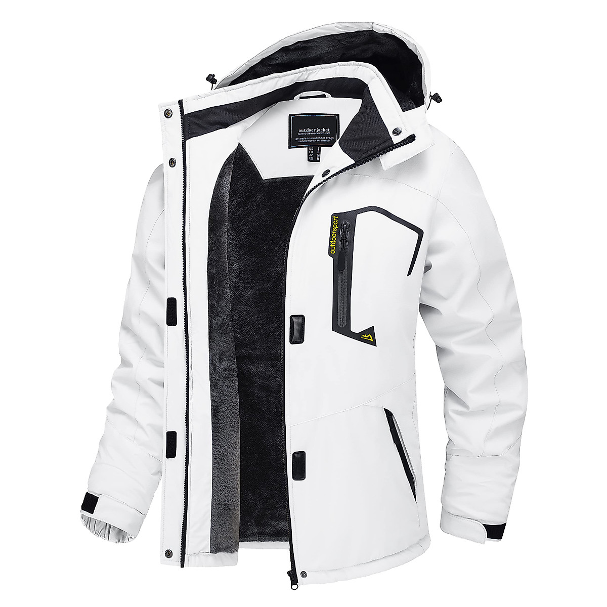 TACVASEN Winter Jacket Women Waterproof Ski Jacket Warm Snow Coat Fleece Jacket Women Windproof Rain Windbreaker